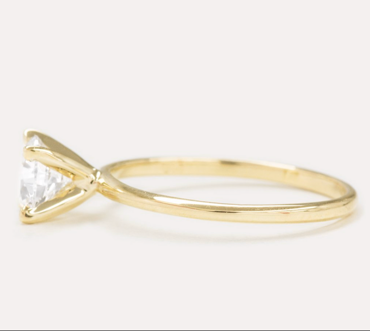 Yellow Gold Engagement Ring – Via's Handcrafted Jewels